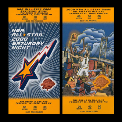 NBA All-Star 2000 San Francisco Tickets – Nancy F Smith